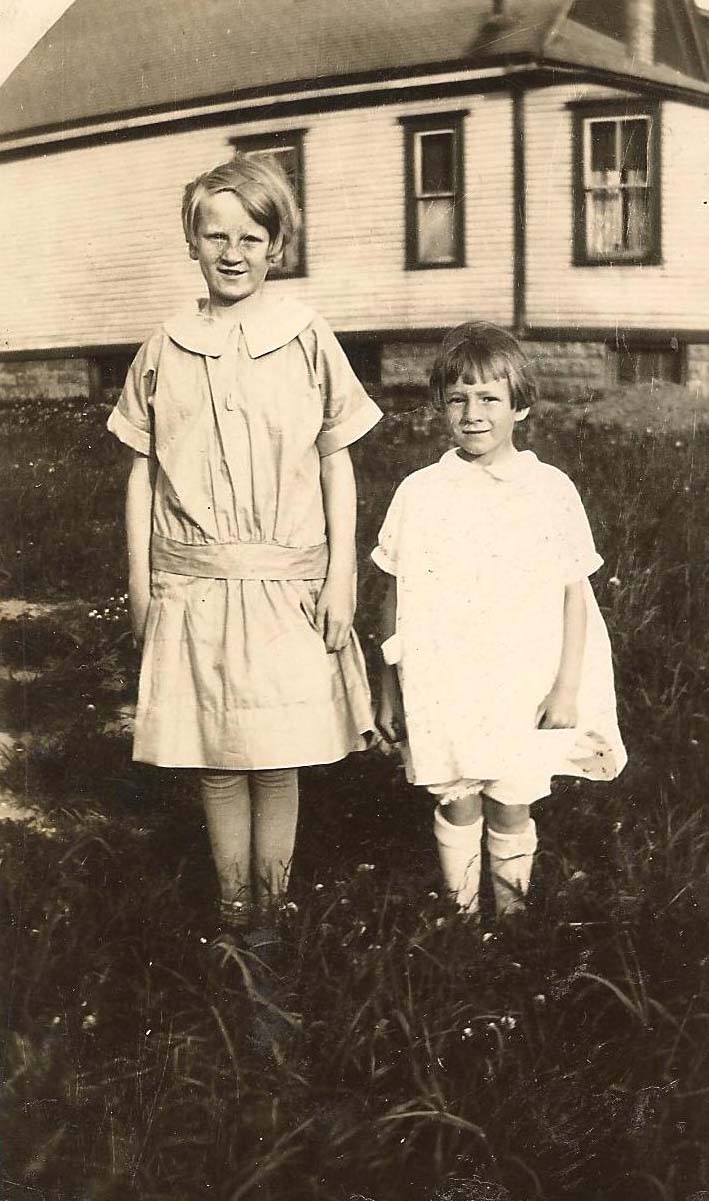 Florence, left, and Mary Cartwright, 1926 – The Cowkeeper's Wish